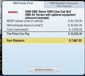 It's Baaaaaack: GM's Employee Discount for Friends and Family | The ...